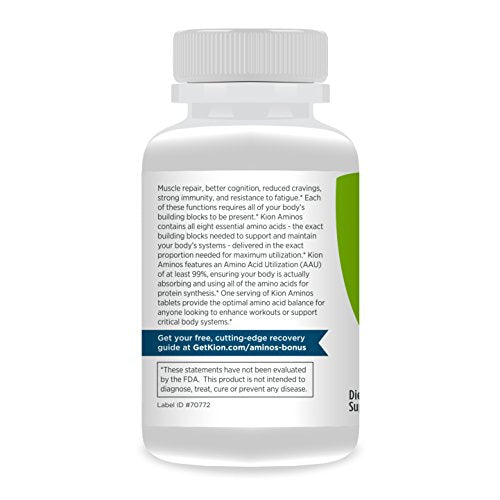Kion Aminos Essential Amino Acids Tablets Supplement | Support Muscle ...
