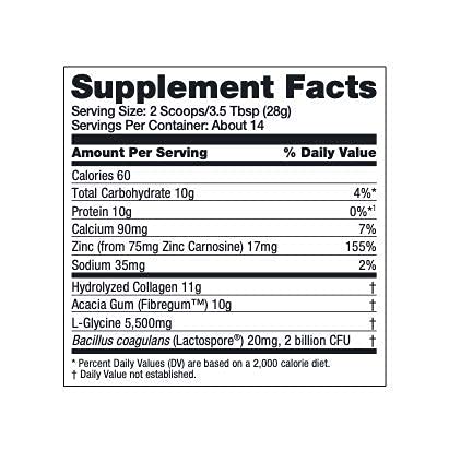 Gut Health Collagen Protein, Unflavored, 14 Oz, Bulletproof Prebiotics ...
