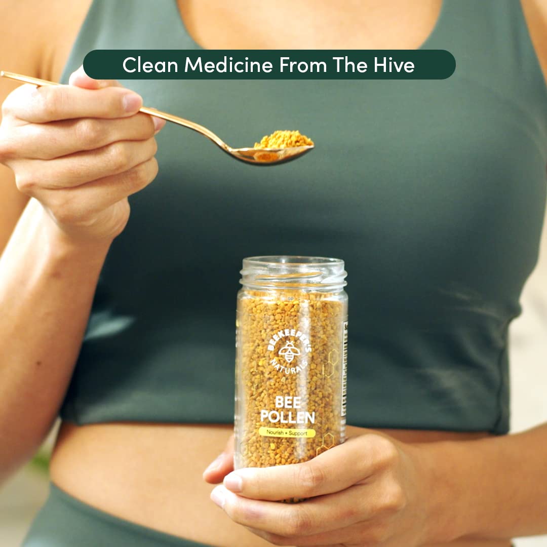 Beekeeper's Naturals - 100% Raw Bee Pollen Granules, Natural Preserved ...